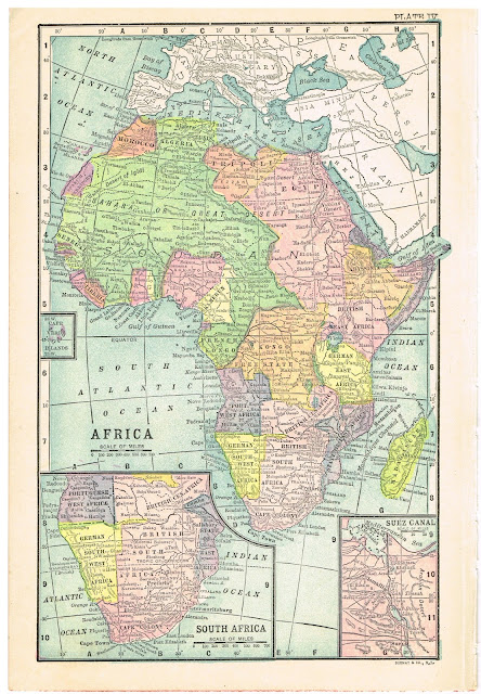 Antique Graphics Wednesday - 1900's Maps of the World & ALL 50 States ...