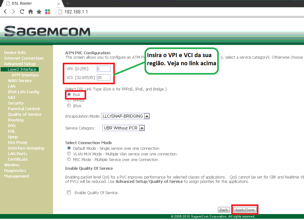 Acessa Mais : Sagemcom 1704-n