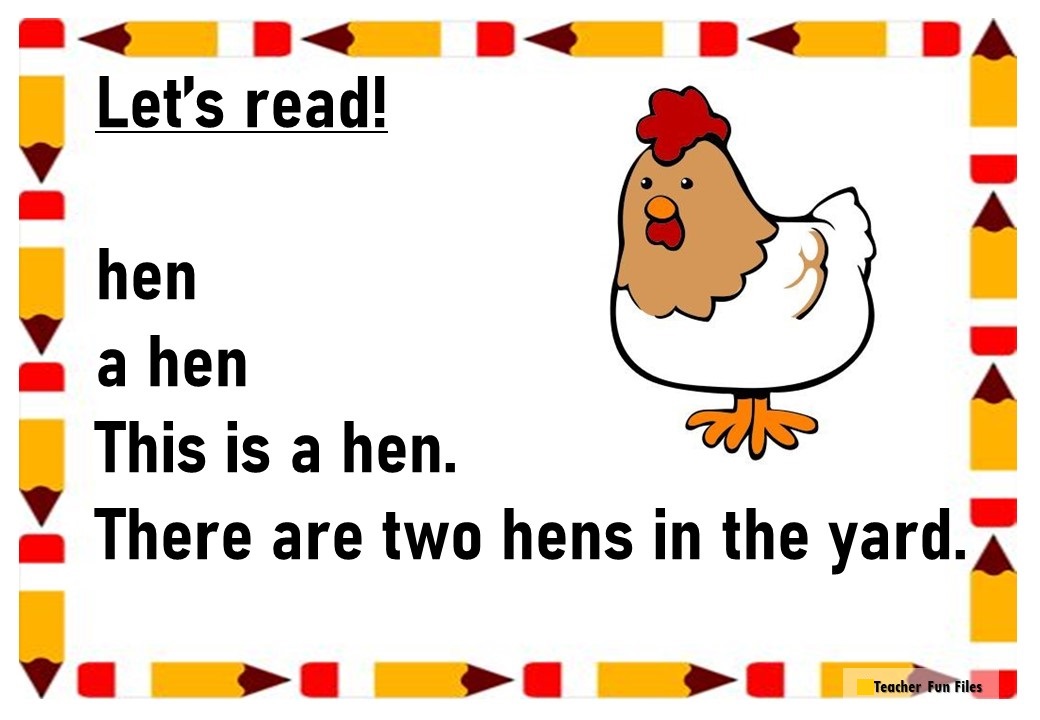 Teacher Fun Files: English Reading Cards