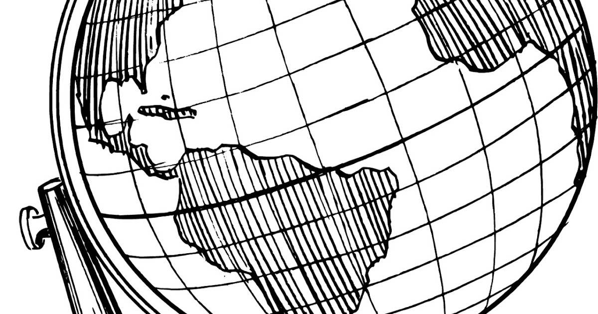 How to Draw the Globe Easy Step by Step ~ Vibon Review