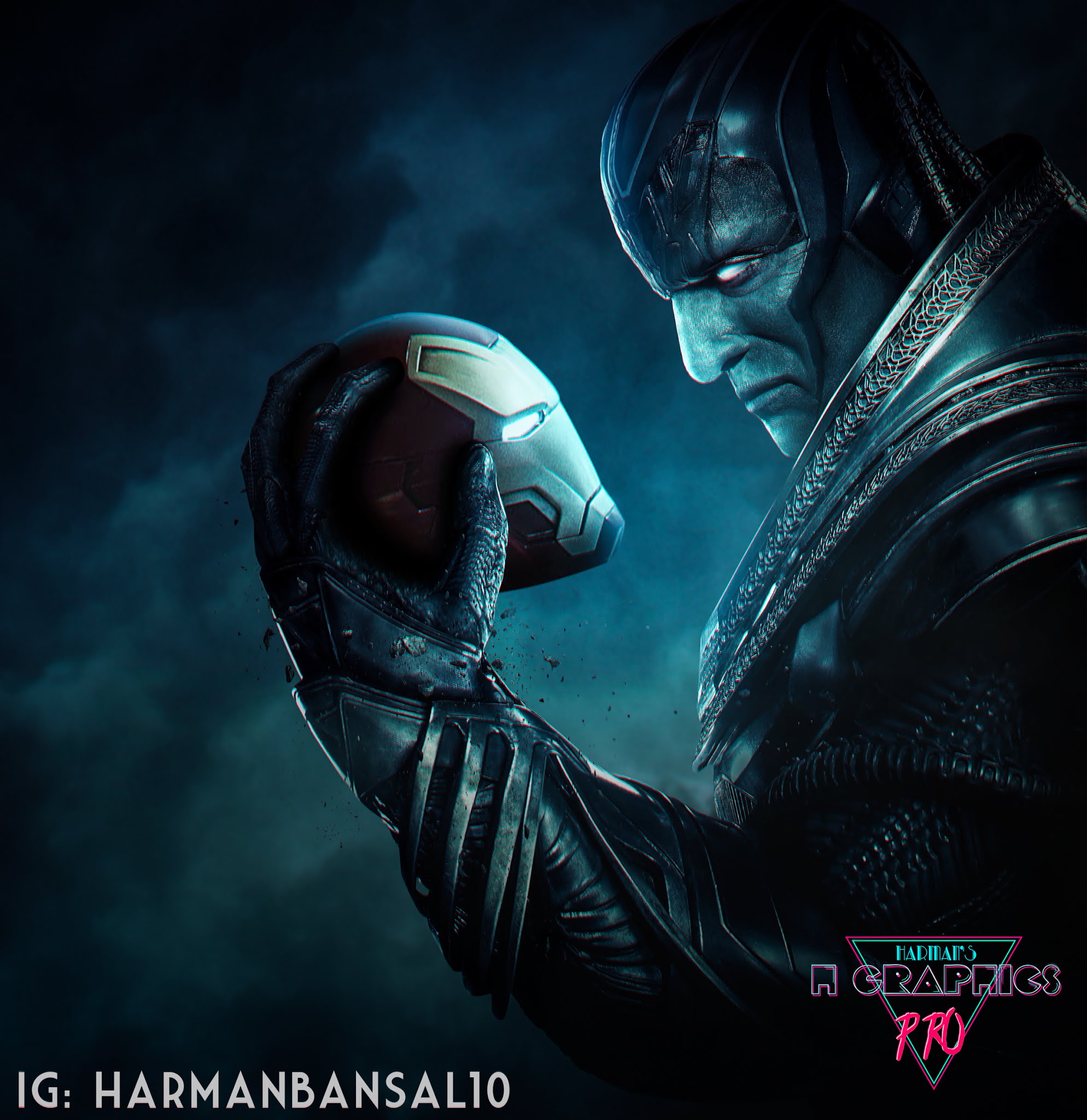 Xmen - Apocalypse vs Iron Man Art