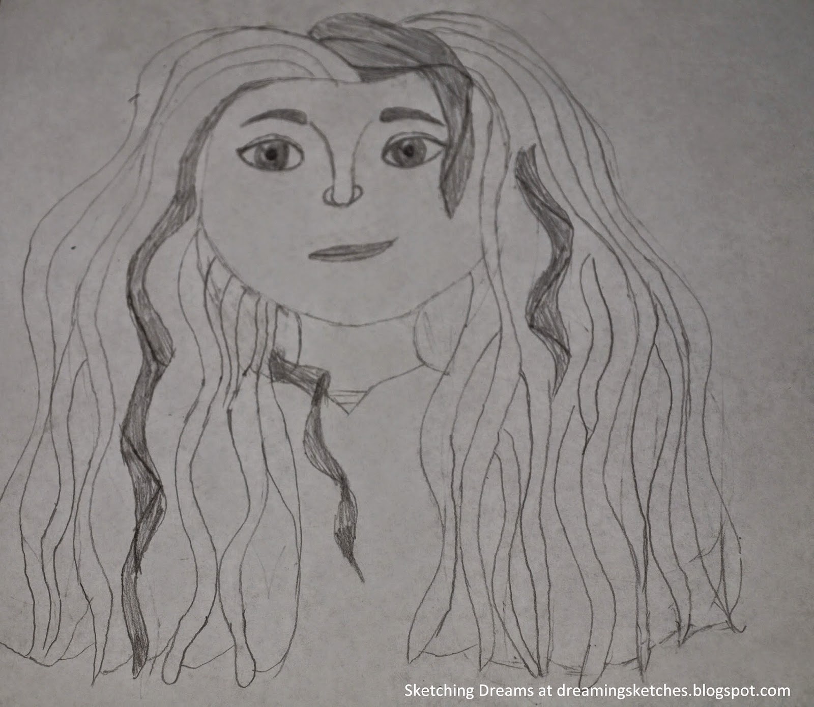Sketching Dreams : How to draw easy curly hair: