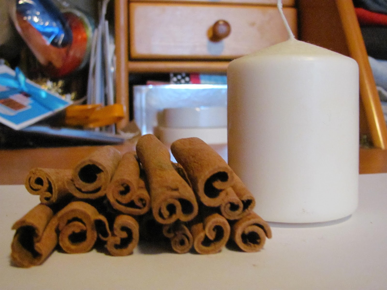 Komoda Pomysłów: Cynamonowa świeca