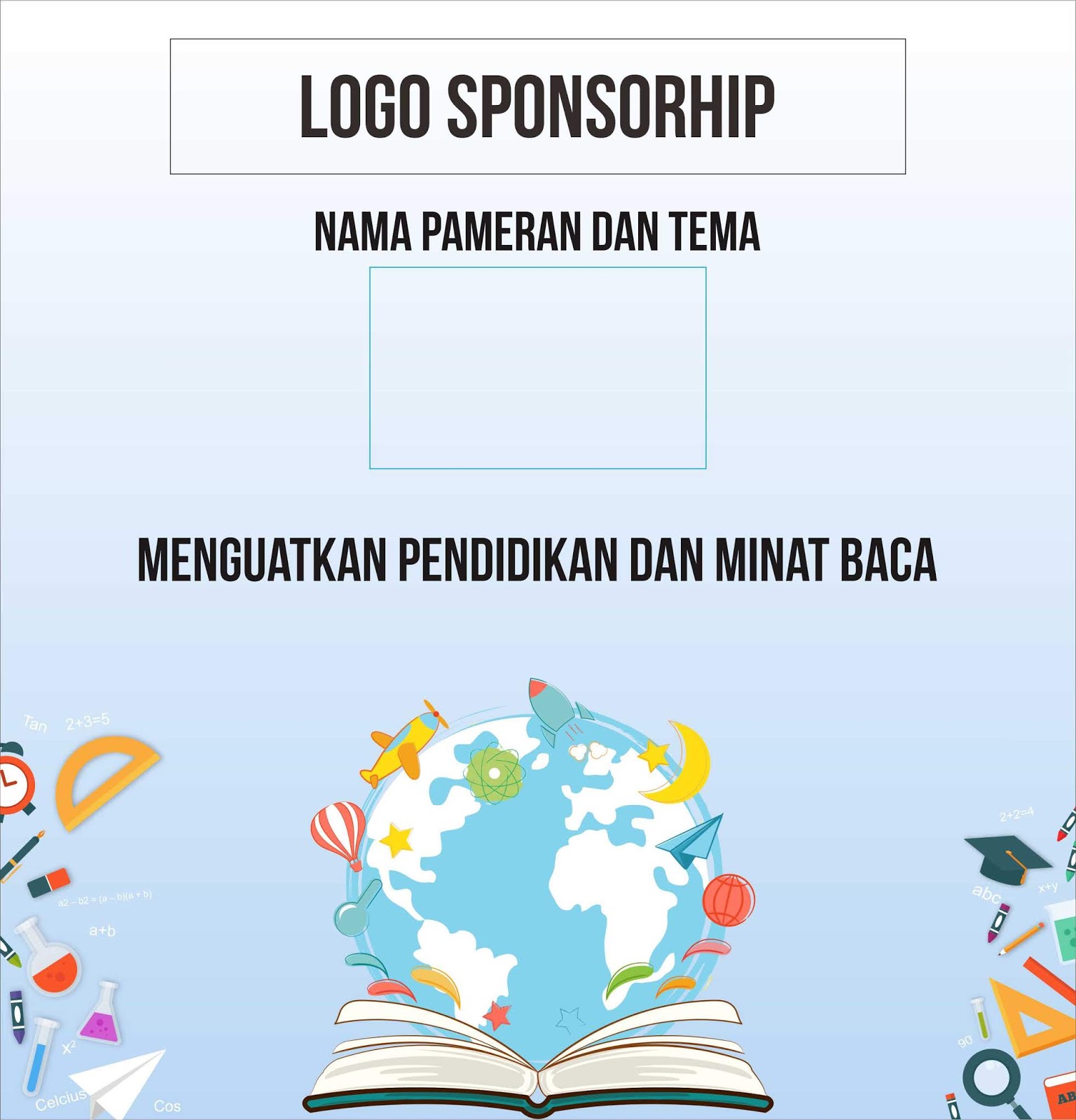 Contoh Backdrop Photo Booth Pameran Buku | Vector Logos and Design for ...
