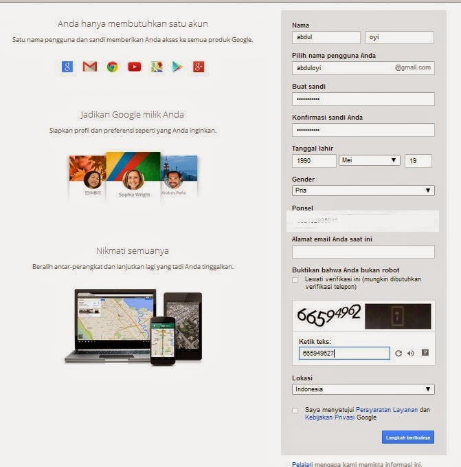 Cara Membuat Akun Gmail - Infomeshon