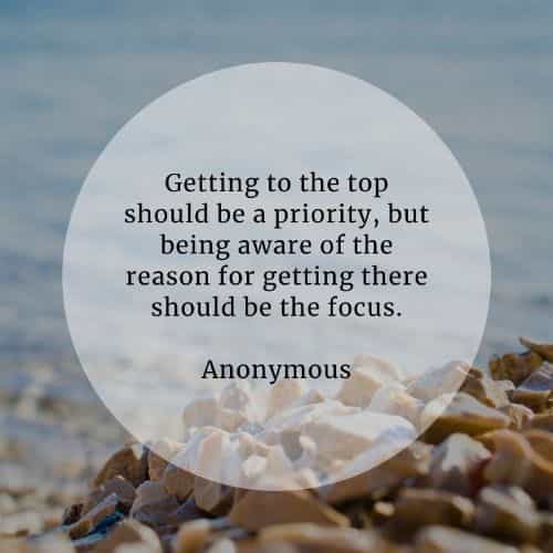 50 Priority quotes that will help you sort things out