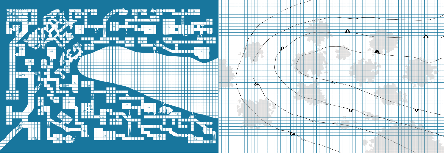 Troglodynasty: Clean maps of B2 Caves of Chaos and wilderness