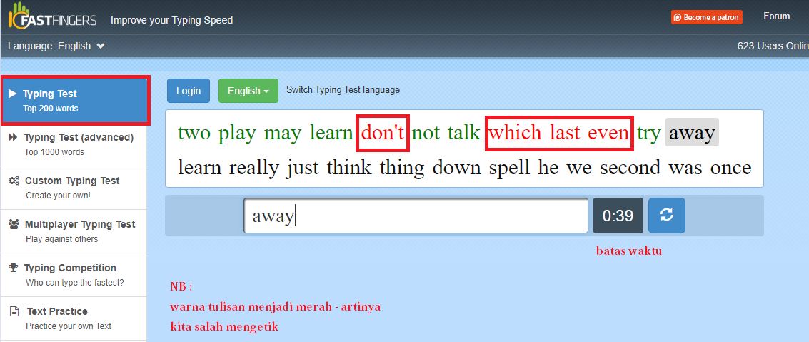 Latihan Mengetik dengan 10 Jari Online Free