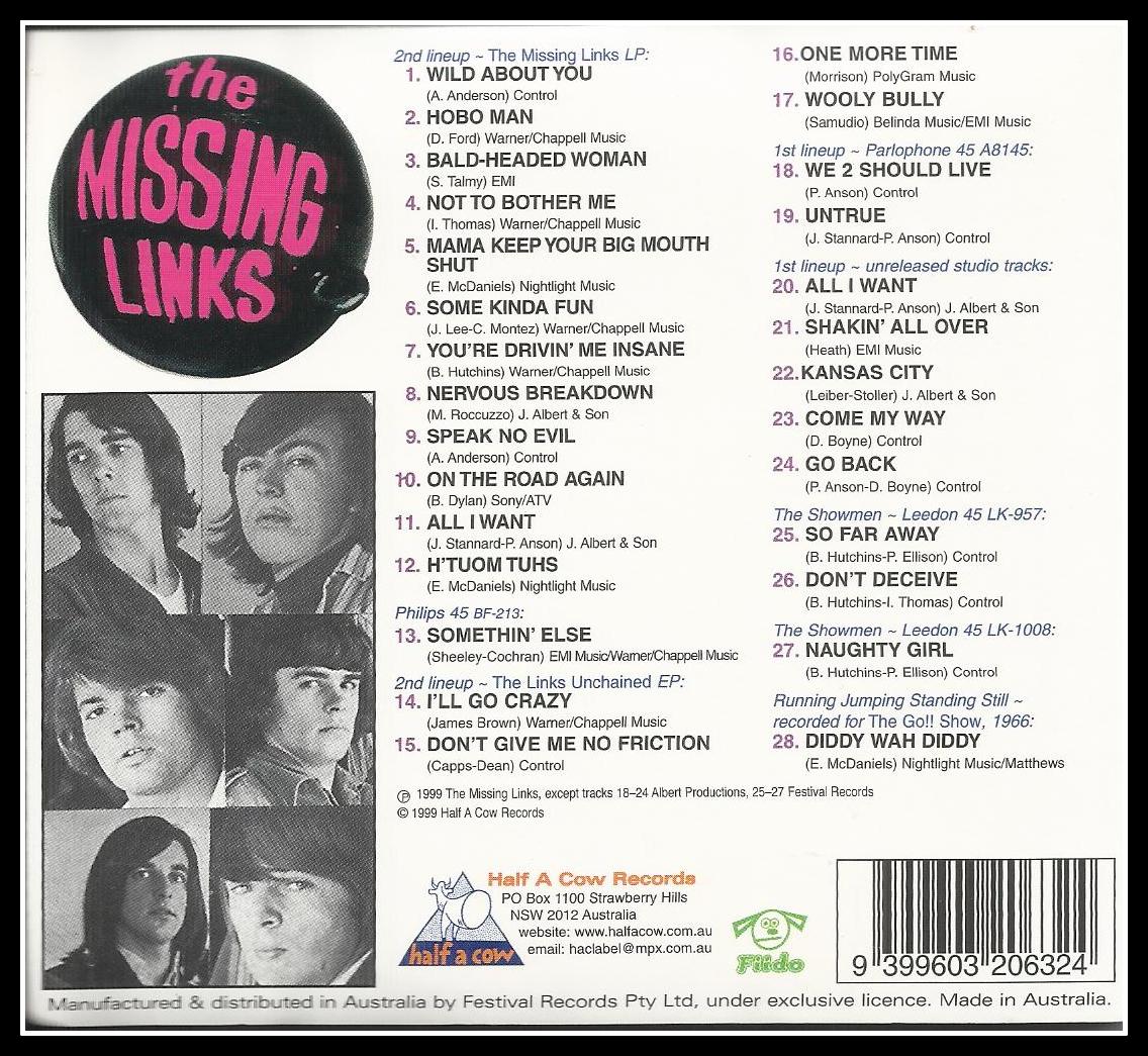 The Aussie Music Blog: The Missing Links...Driving You Insane..Aussie ...