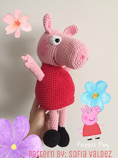 VALDERNA: Peppa Pig Free Pattern // Peppa Pig Patron Gratis