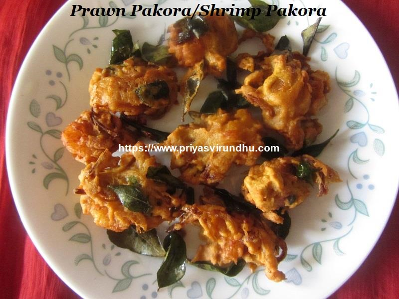Priya's Virundhu: Prawn Pakora/Shrimp Pakora/Eral Pakoda/How to make ...