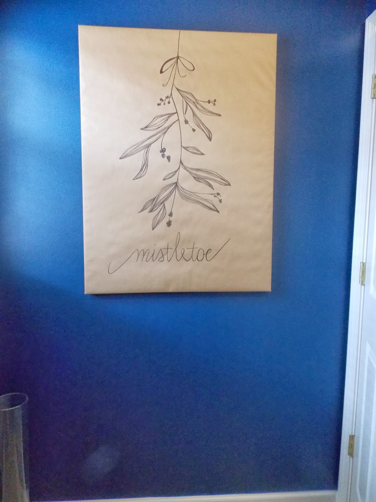 {Jessica Stout Design}: {Holiday Decorating} Day 4: DIY Butcher Paper Art