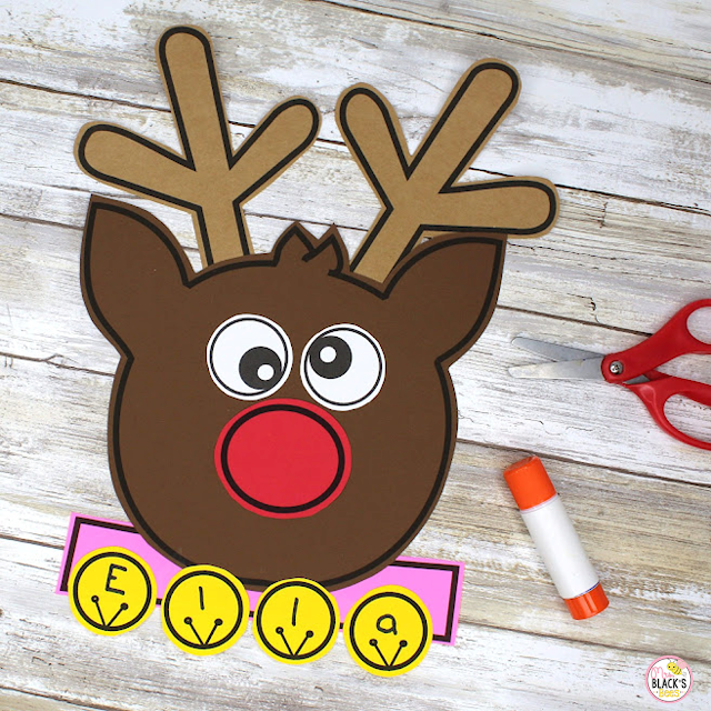 Christmas Name Crafts and Writing Activities | Mrs. Black's Bees