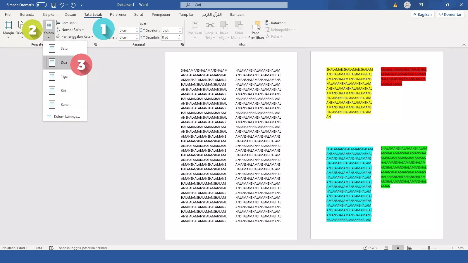 Cara Membagi Kertas Di Word Menjadi 2 Bagian Youtube - Riset Cara Membagi Kertas Di Word Menjadi 2 Bagian Youtube - Riset