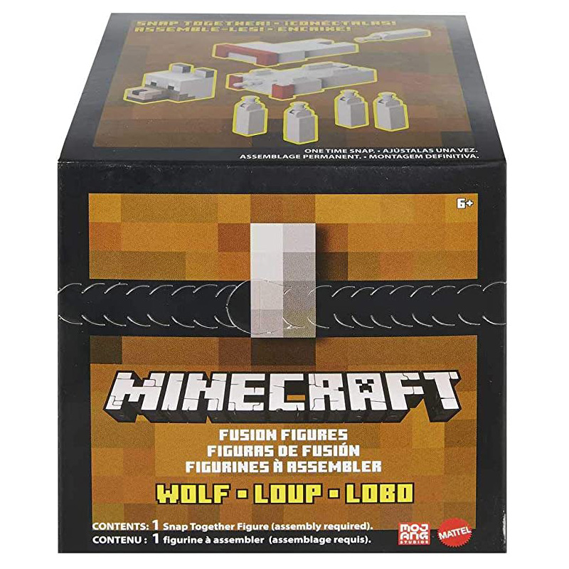 Minecraft Wolf Fusion Figures Series 1 Figure | Minecraft Merch