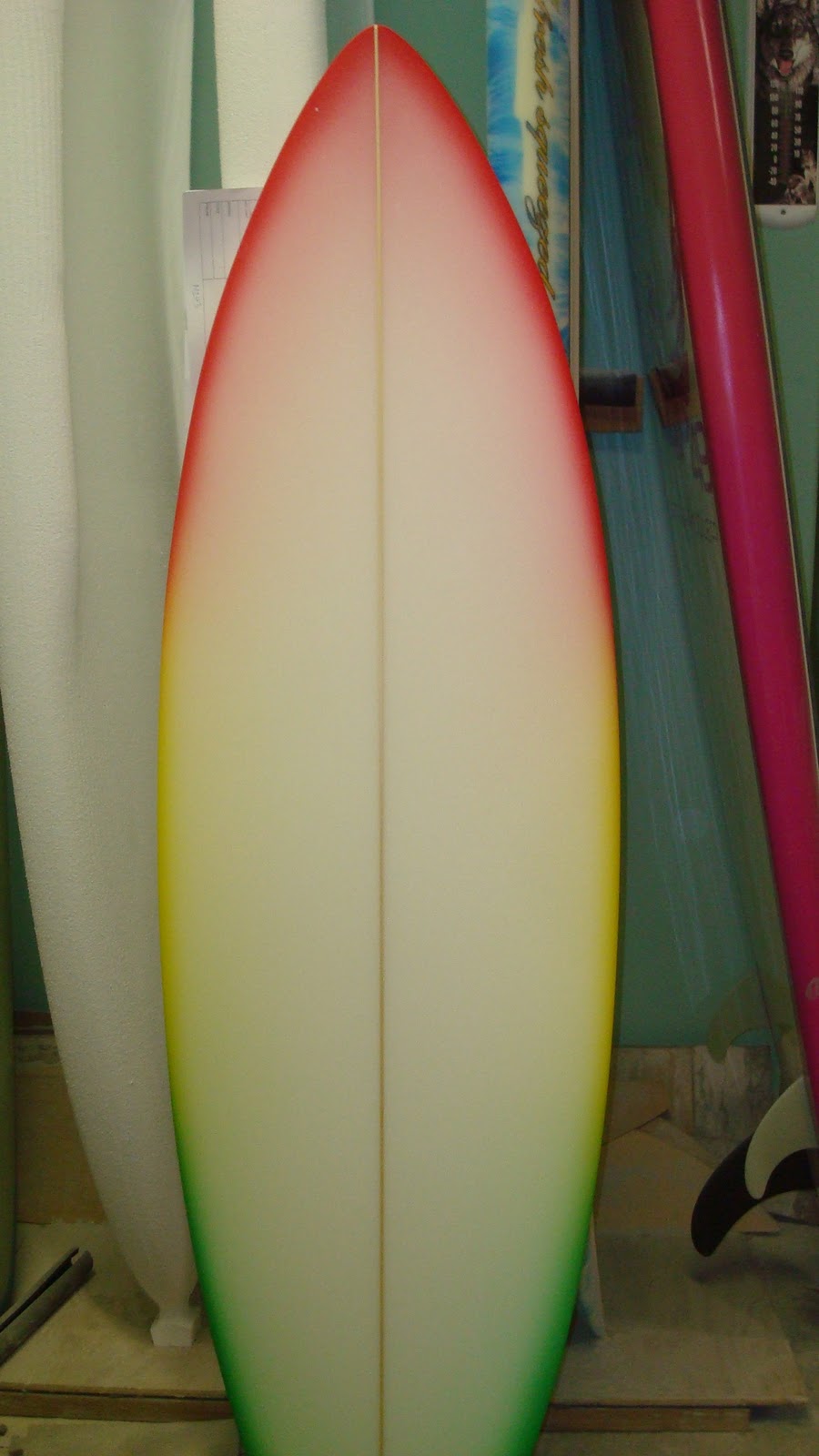 SUN DOLPHIN SURFBOARDS: Rasta Color Surfboard 6'0"