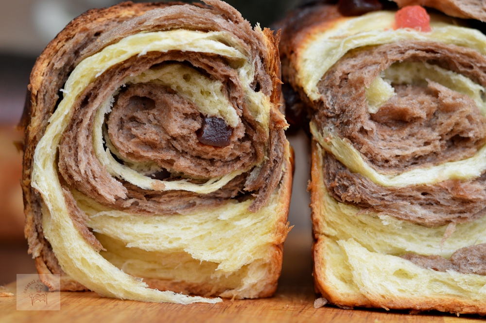 Cozonac cu rahat, in doua culori - CAIETUL CU RETETE