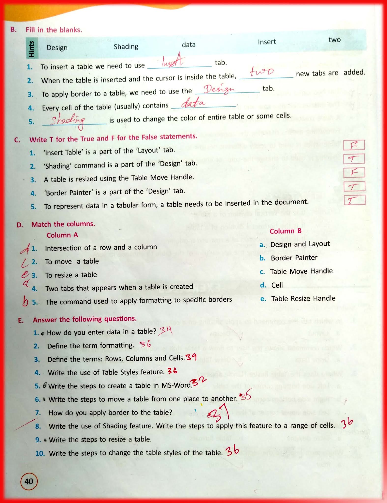 Chapter 4. Creating Tables in MS-Word (Text Book + Exercises ... Chapter 4. Creating Tables in MS-Word (Text Book + Exercises ...