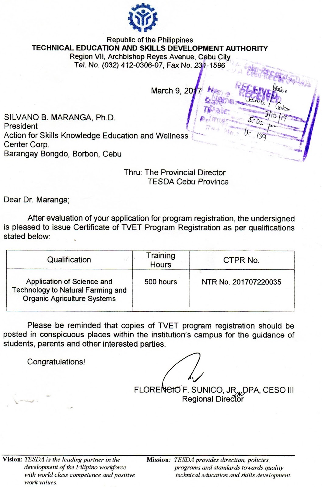 JOURNEY IN SHARING INTELLECTUAL PROPERTY TESDA CERTIFICATE OF PROGRAM JOURNEY IN SHARING INTELLECTUAL PROPERTY TESDA CERTIFICATE OF PROGRAM