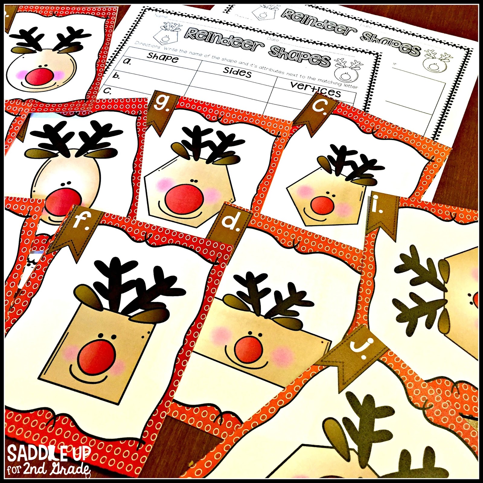 Fact Family Christmas Trees and Reindeer Shapes FREEBIE - Saddle Up for ...