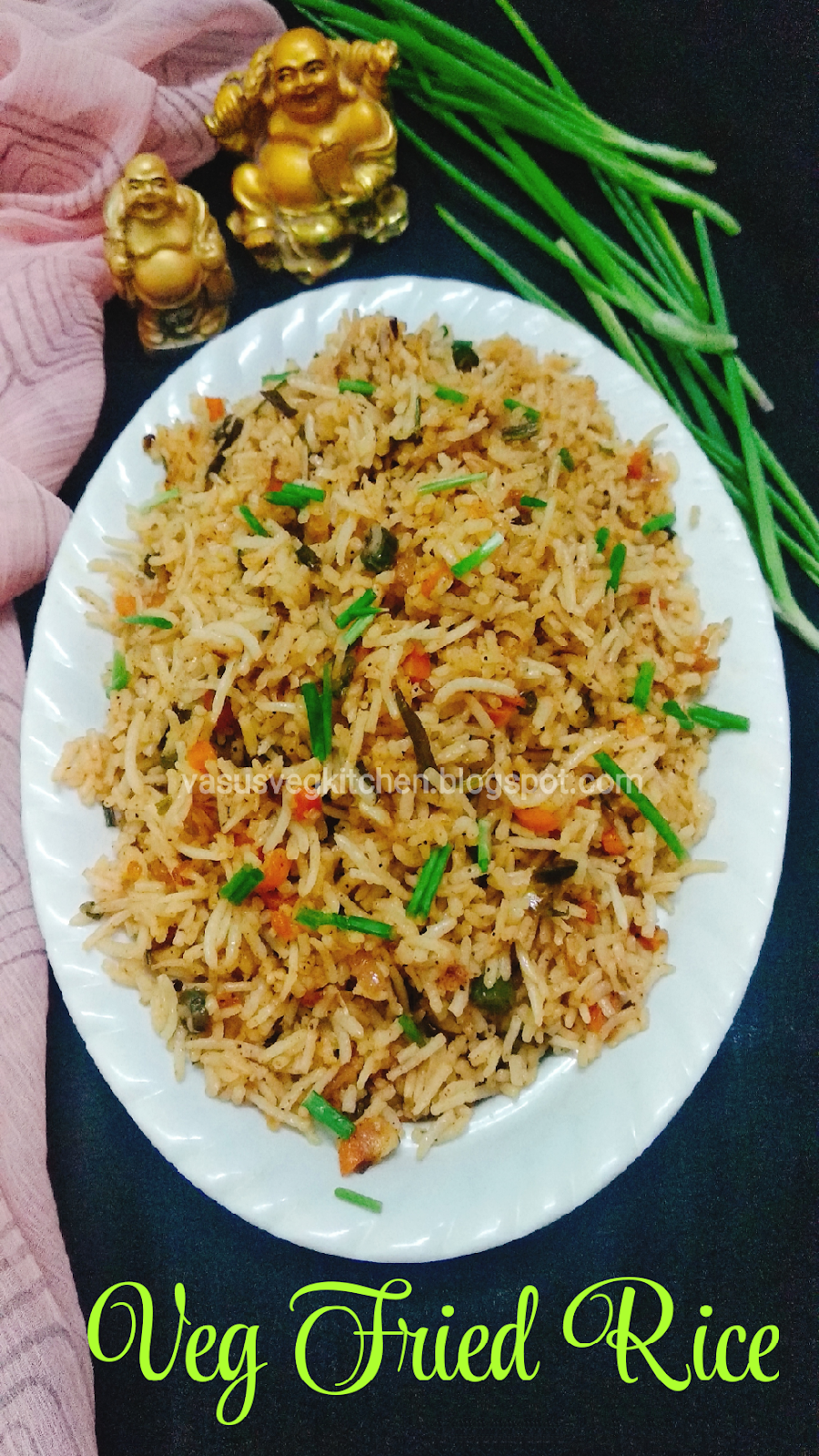 Vasusvegkitchen: Vegetable Fried Rice - Chinese Style Veg Fried Rice