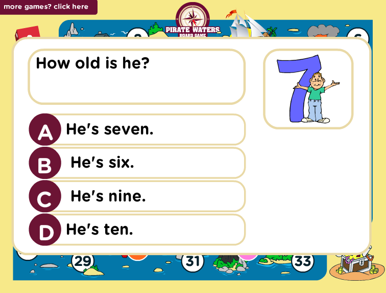 ENGLISH WORLD: HOW OLD ARE YOU? BOARD GAME FOR YEARS 4 AND 5