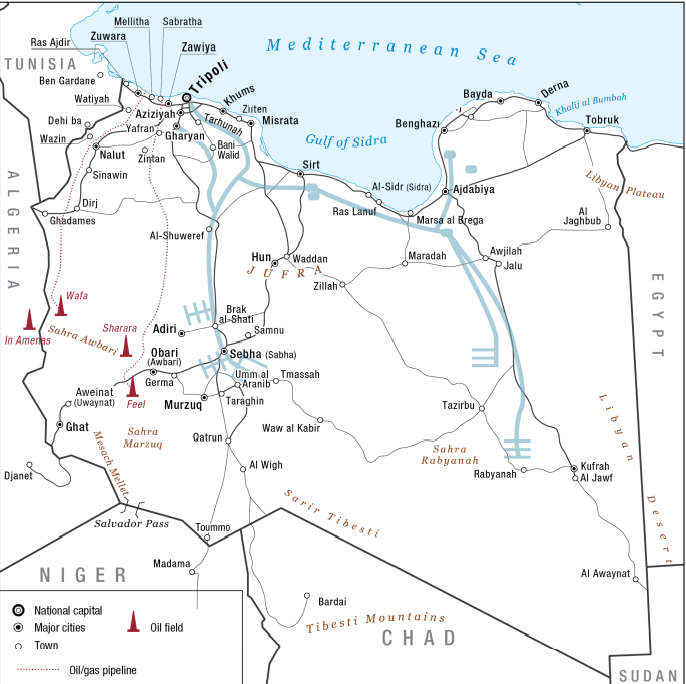 The Fezzan region of Libya, Migration, & France
