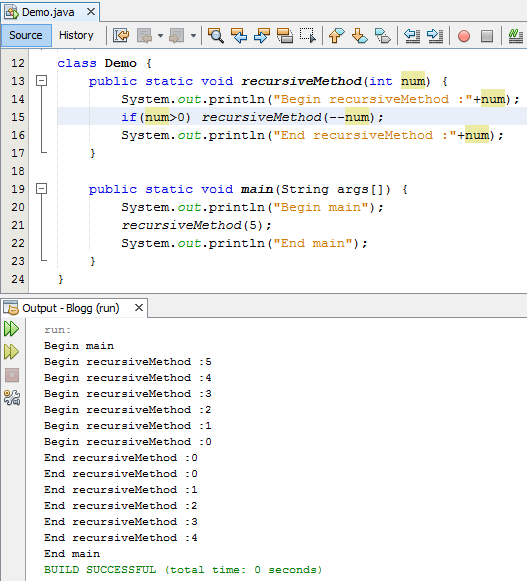 Java Programming Sinhala Tutorial Recursive Method Calling Part 17 ~ It Sinhala Tutorials