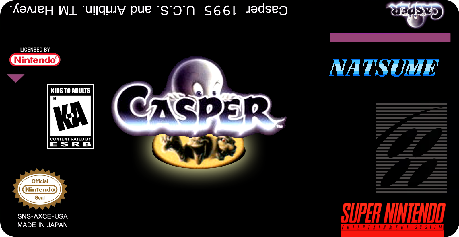 Super Nintendo Labels: Casper