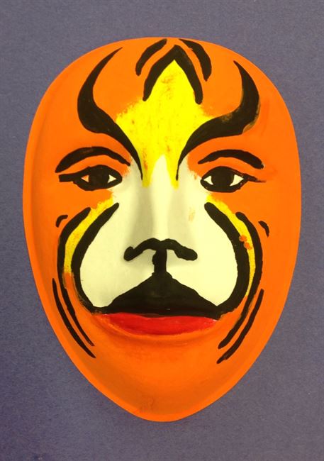 Tales from the Traveling Art Teacher!: Masks with 5th Grade