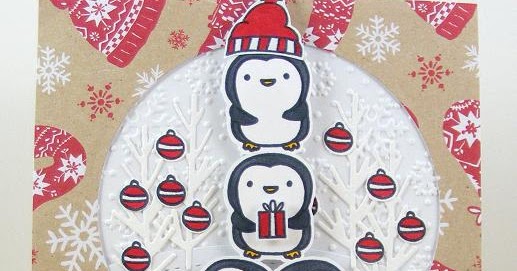 Bev's Creative Path: Stacked Penguins Card