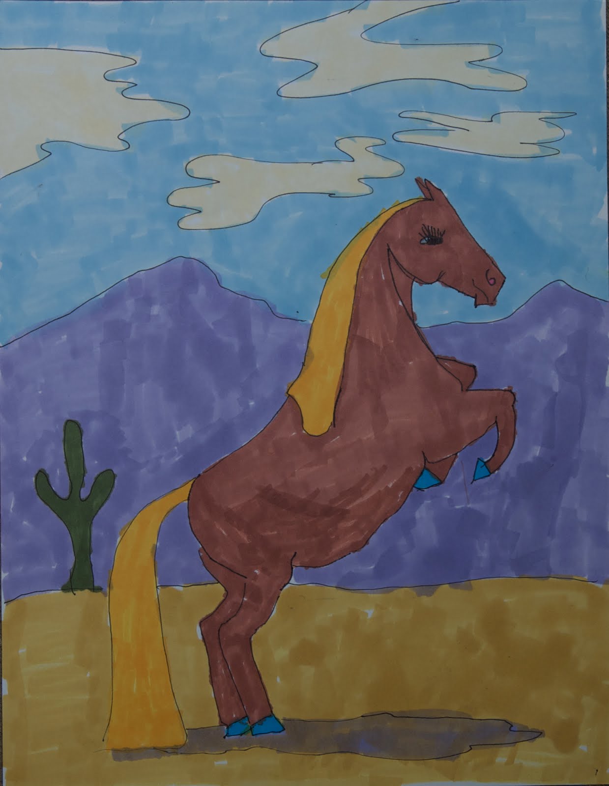 Art Classes for Homeschool Students: Mustang Horse