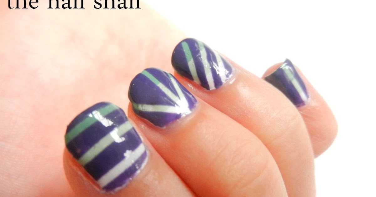 The Nail Snail: Striping Tape Geometric Nails