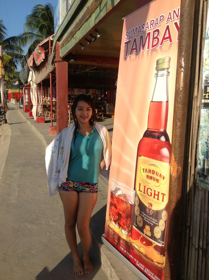 China R.: Tanduay Models in Puerto Galera
