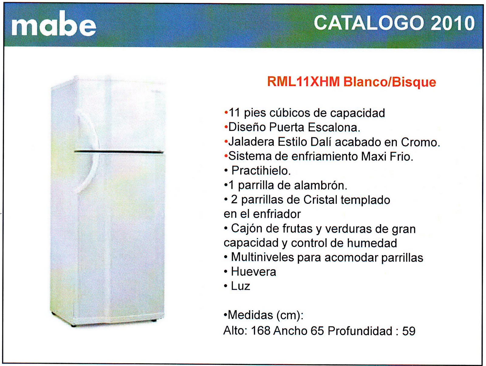 MUEBLERIA JORDY: CATALOGO - MARCA MABE