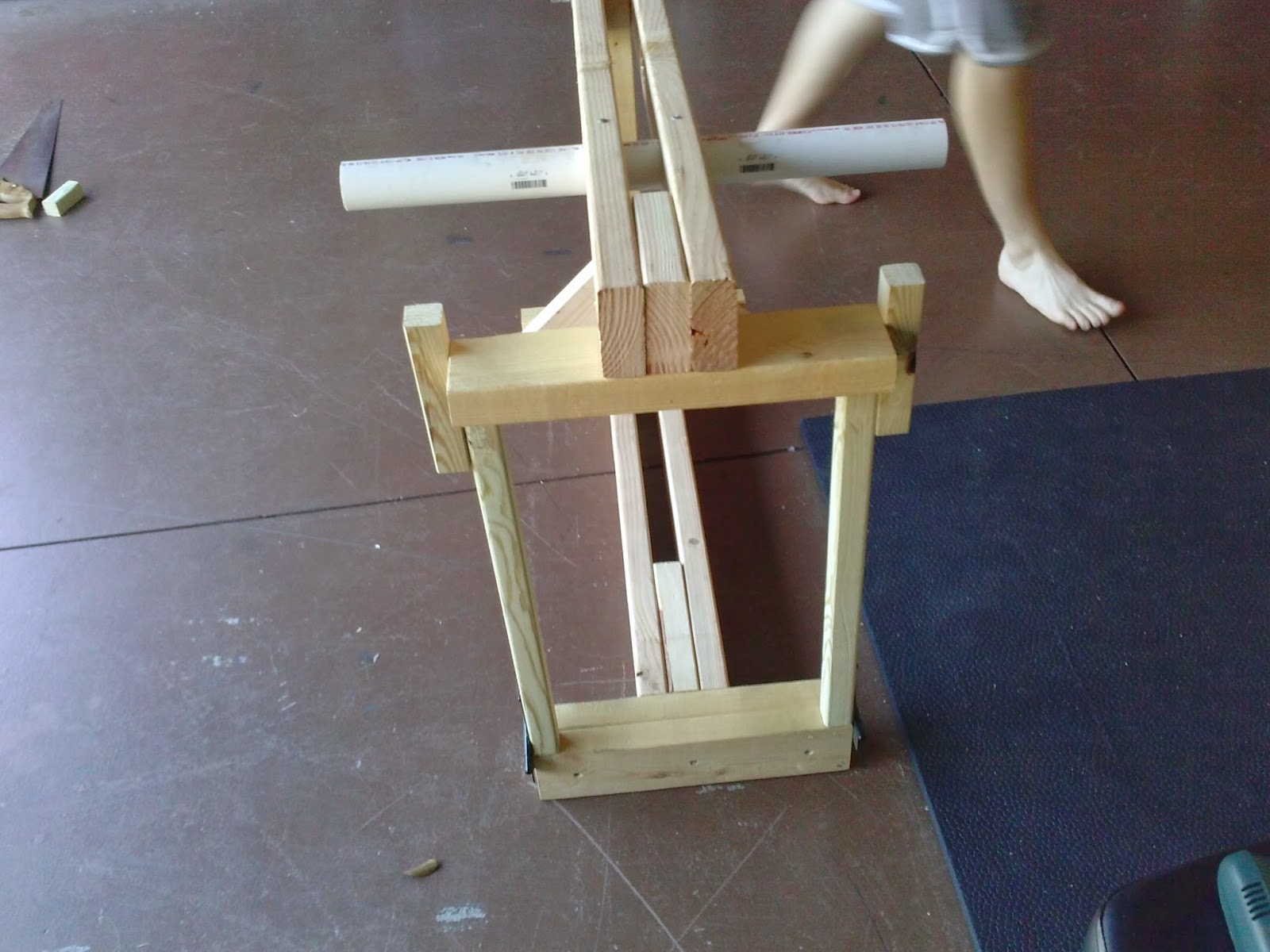 Homemade Calf Raise Machine | Homemade Wooden Power Rack/Power Cage