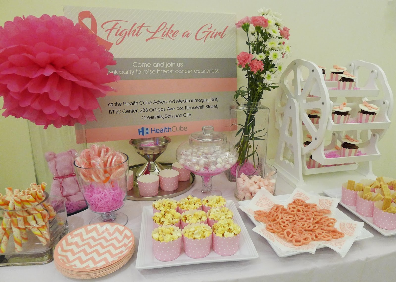 A Pink Party to raise Breast Cancer Awareness with Health Cube + A 3D ...