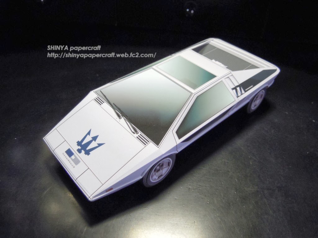 Papercraft Maserati Boomerang 1971 - Papercraft4u | Free Papercrafts ...