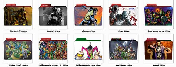 Raj Comics Superheroes Folder Icons Free Download