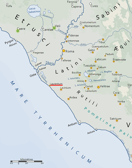 romanoimpero.com: LAURENTUM (Città scomparse)