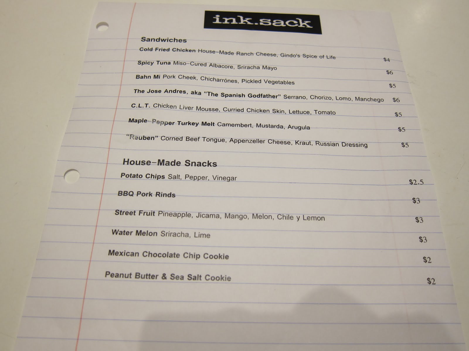 The Savory Hunter: First Impression: ink.sack