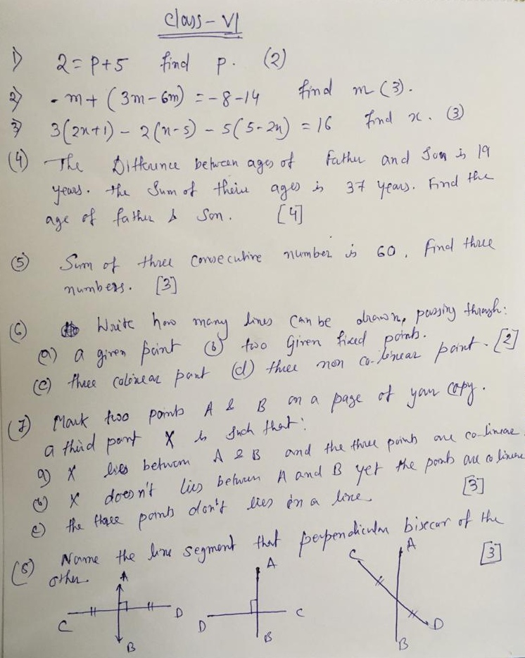 Update ANS Class 6 Math Question EX 22 23 24 And 32 For 4th Unit Test update-ans-class-6-math-question-ex-22-23-24-and-32-for-4th-unit-test