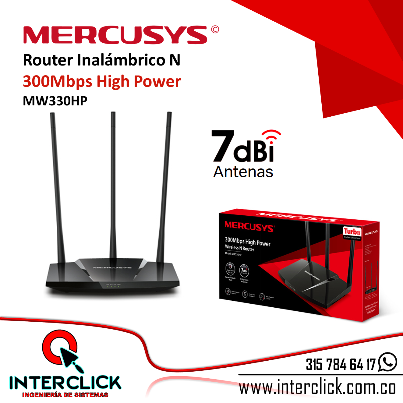 Router Inalámbrico MW330HP Mercusys