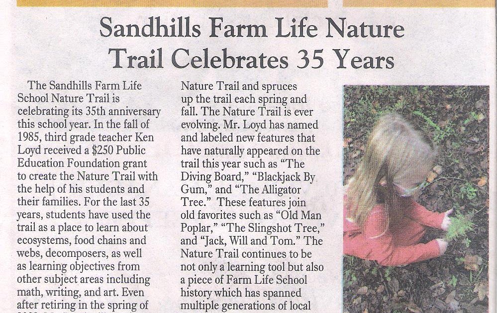 The Sandhills Farm Life Nature Trail: From Fall into Winter on the Farm ...
