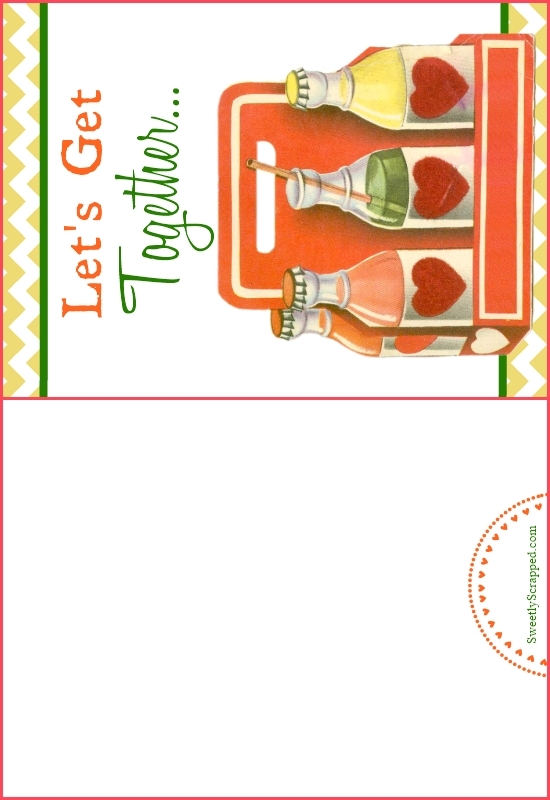 Sweetly Scrapped: Free Printable "Let's Get Together" Card