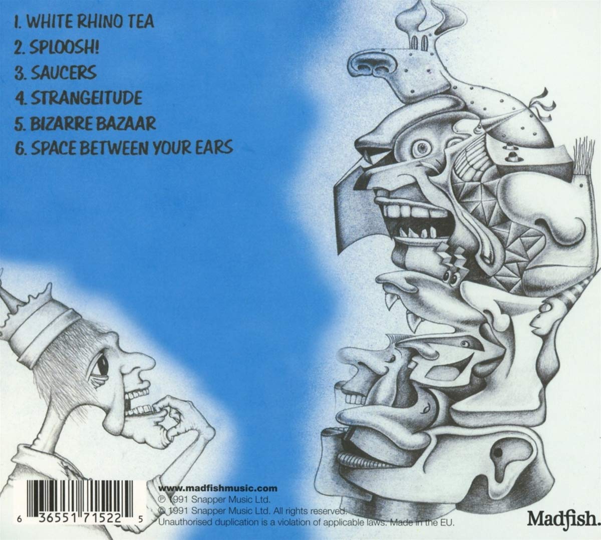 Classic Rock Covers Database: Ozric Tentacles - Strangeitude (1991)