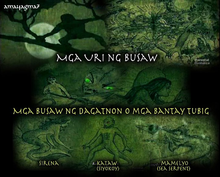 ANG DAMING KALOKOHAN: MGA URI NG BUSAW (ENGKANTO)