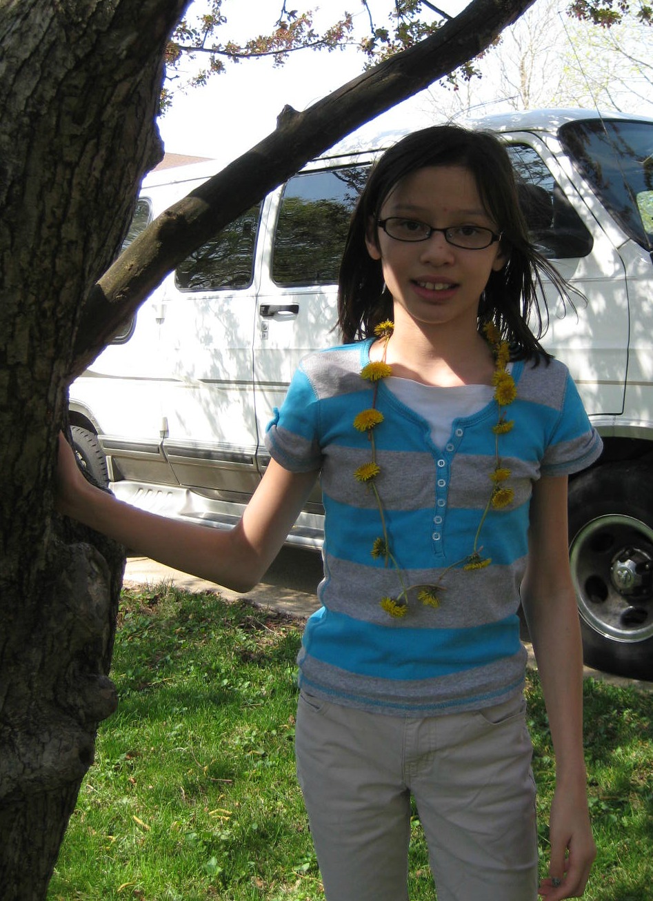 Wanderings: How to make a dandelion chain necklace {tutorial}