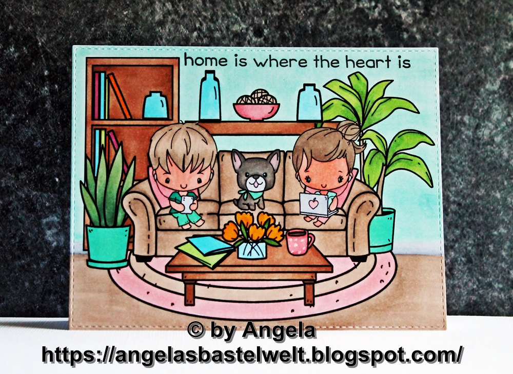 Angelas Bastelwelt: ♥ The Greeting Farm - Scene Card / Home is where ...