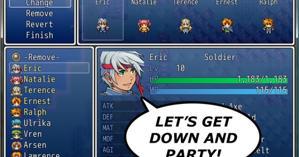 [RPGVXACE] Party System ~ RPG MAKER VN